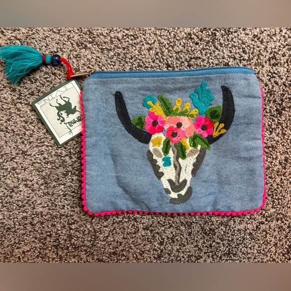 Karma Living | Bags | Karma Living Skull Pouch | Poshmark